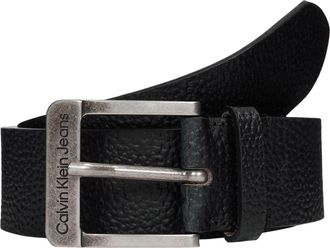 Calvin Klein Herren Gürtel Classic Belt aus Leder, Schwarz (Black), 100 cm