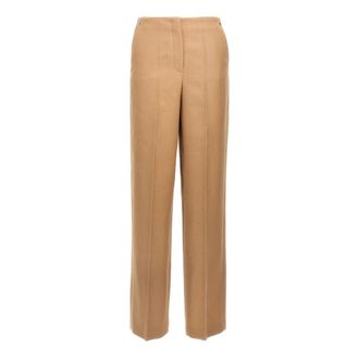 Fendi Grain de poudre Wollhose - - Trousers - Damen - Beige - 2XS