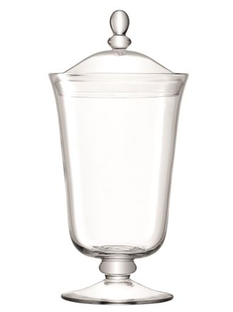 LSA International Serve Bonbonniere Mit Fu&szlig; H38cm Klar, Glass, Clear