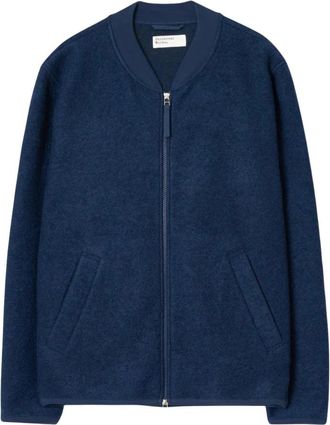 Universal Works Zip Bomber - - Jackets - Herren - Blau - L