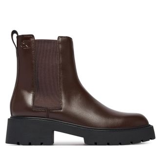 Calvin Klein Klassische Stiefeletten Calvin Klein Chunky Chelsea Boot Pol Lth HW0HW03267 Schwarz