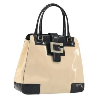 Gucci Sac &agrave; main en &eacute;mail Pre-owned - Femme - Pre-owned - Beige - Taille: ONE Size
