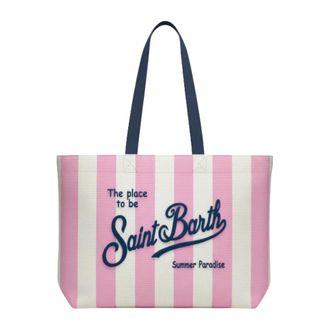 MC2 Saint Barth Femme, Sacs, Rose, Taille: ONE Size Sac Essentiel en Toile avec Bandouli&egrave;re