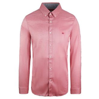 Lacoste Slim Fit Herren Rosa Oxford Hemd
