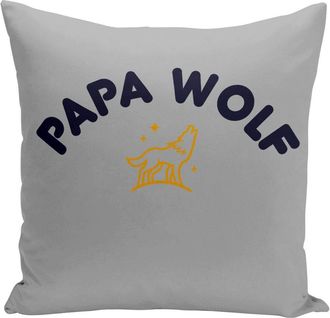 Fabulous Kissen mit Kissenbezug 40x40 cm Papa Wolf Family Tiere Wolf