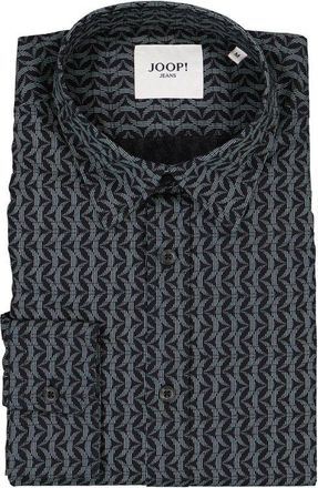 Joop Herren Hemd schwarz gemustert