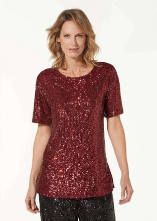 Cable & Gauge T-Shirt Elegantes Shirt mit Pailletten
