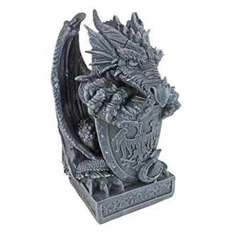 Design Toscano Shield, der Artusdrache, Figur