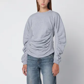 J.W.Anderson Graues meliertes Sweatshirt aus Baumwolle