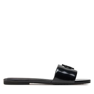 Calvin Klein Jeans Pantoletten Calvin Klein Jeans Flat Sandal Slide Mg Met YW0YW01348 Schwarz