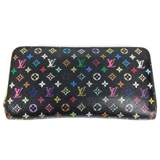 Louis Vuitton Pre-owned Monogram Multicolore Long wallet (bi-fold) - - Pre-owned - Damen - Schwarzk - ONE SIZE
