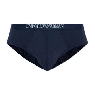 Emporio Armani Homme, Sous-v&ecirc;tements, Bleu, Taille: S Slips Essentiels en Microfibre