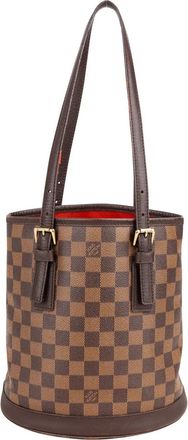 Louis Vuitton Crossbody Bags - Louis Vuitton Damier Ebene Monogram Bucket PM Hand - Gr. unisize - in Braun - f&uuml;r Damen