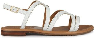 Geox Damen D Sozy S Y Flat Sandal, White, 39.5 EU