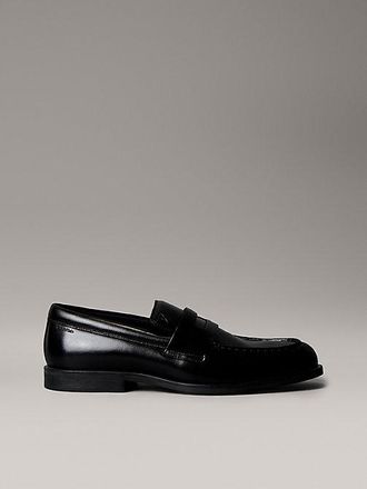 Calvin Klein Gepolsterte Penny Slipper Aus Leder Mit Airfit-polster - Triple Black - Herren - EU 40