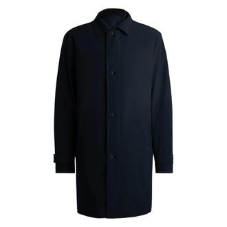 HUGO BOSS Homme, Manteaux, Bleu, Taille: L Manteau Homme Polyvalent avec Gilet Amovible