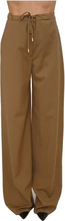 Max Mara Femme, Pantalons, Brun, Taille: 40 FR Pantalone