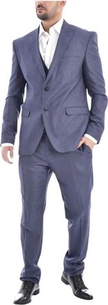 Goldenim Paris Homme, Costumes, Bleu, Taille: 2XL Costume extensible 3 pi&egrave;ces