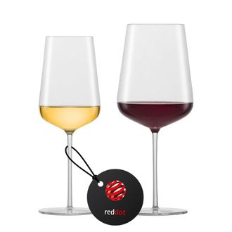 Zwiesel Glas Vervino Weinglas Set | Limited Edition (2x Rotwein, 2x Wei&szlig;wein), edle Gl&auml;ser f&uuml;r verschiedenste Rebsorten, sp&uuml;lmaschinenfeste Tritan-Kristallgl&auml;ser, 
