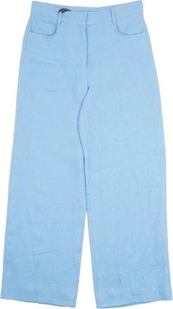 Max Mara Femme, Pantalons, Bleu, Taille: 38 FR Wide Pantalons