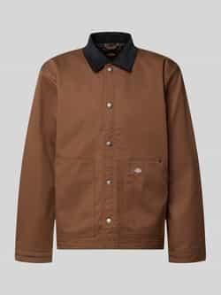 Dickies Jacke mit Umlegekragen und Label-Detail
