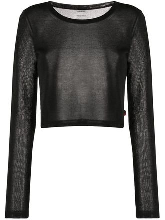 Woolrich Pullover mit rundem Ausschnitt - Schwarz
