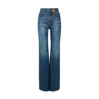 Chlo&eacute; High-Rise Gerades Jeans - - Jeans - Damen - Blau - W27