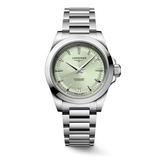 Longines Longines, Femme, Accessoires, Vert, Taille: ONE Size Conquest 34 Automatic