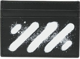Off-white Diagonals Leather Cardholder