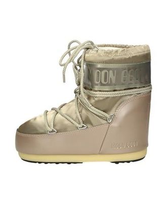 Moon Boot Icon Low Glance Bottes dhiver en satin platinum Taille 36-38