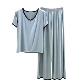 Generic Ensemble de surv&ecirc;tement 2 pi&egrave;ces pour femme - Surv&ecirc;tement surdimensionn&eacute; &agrave; manches longues et pantalon de jogging - Surv&ecirc;tement de sport en velours po