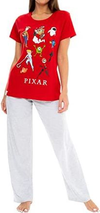 Disney Pixar Ensemble De Pyjamas Femme Toy Story et The Incredibles Rouge S
