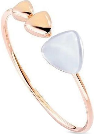 Vhernier 18kt Rock Crystal Rotgoldarmband mit Perlmutter