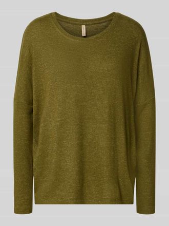 Soyaconcept Sweatshirt mit geripptem Rundhalsausschnitt Modell Biara