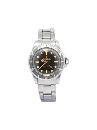 Rolex montre Submariner 40 mm pre-owned - Noir