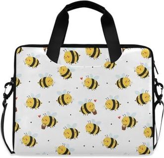 Alaza Sac pour ordinateur portable de 40,6 &agrave; 15,6 avec motif de chat mignon et dempreintes de pieds, sac pour ordinateur portable de 40,6 &agrave; 15,6 cm, sacoche