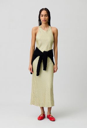 Claudie Pierlot Robe longue satin&eacute;e