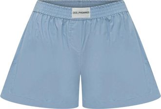 Des_Phemmes DES Phemmes, Femme, Shorts, Bleu, Taille: 36 FR Cotton Boxer Shorts
