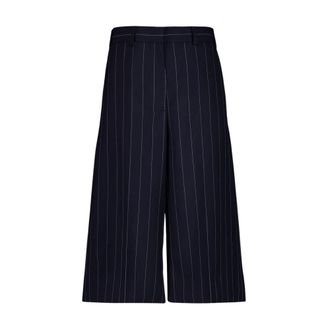 Stella McCartney Pinstripe Wool Shorts - - Trousers - Damen - Blau - XS