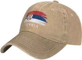 Generic Casquette De Baseball Drapeau Serbe Serbes Anti-Soleil Pare-Soleil Casquette Unisexe Golf Hats pour Ext&eacute;rieur Entra&icirc;nements Homme