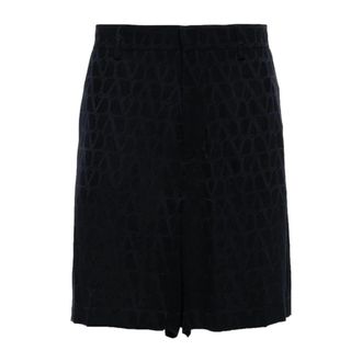 Valentino Garavani Toile Iconographe Bermuda Shorts - - Shorts - Herren - Blau - M