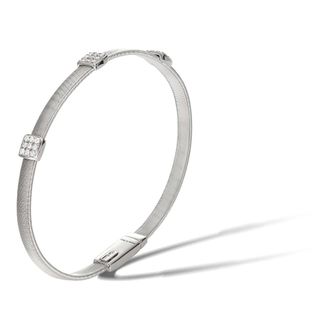 Marco Bicego Femme, Accessoires, Gris, Taille: ONE Size Bracelet Empilable Masai avec Pavage Diamants
