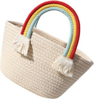 BESPORTBLE Sac Cabas De Plage Tiss&eacute; Main Sac Boh&egrave;me Pour Vacances Joli Tote Bag Plage