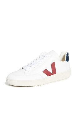 Veja V-12 Leather, Weiss, Farbe:Weiss, Gr&ouml;&szlig;e:40