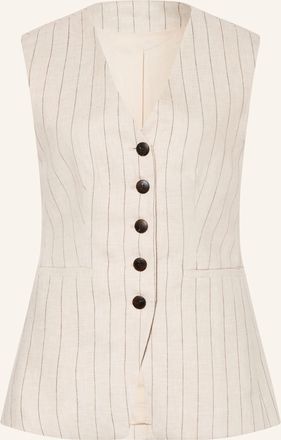 Selected Blazerweste Mit Leinen beige