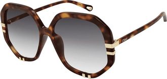Chlo&eacute; Femme, Accessoires, Brun, Taille: 58 MM Ch0105S 004 Lunettes de soleil