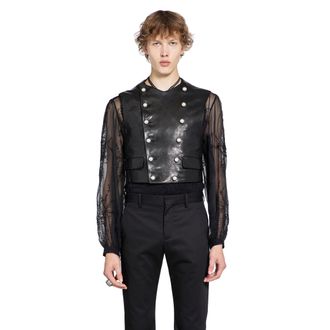 Ann Demeulemeester Dino Vest in Leather