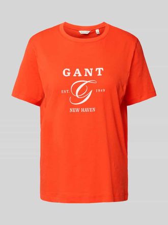 GANT T-Shirt mit Label-Print