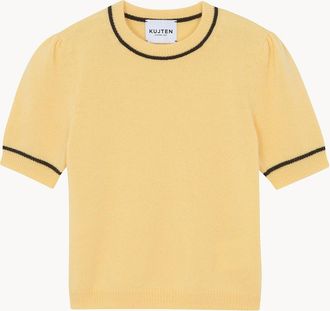 Kujten Top cachemire col rond, 2 fils - Top Soledad