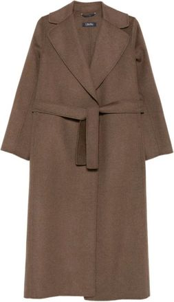 Max Mara Femme, Manteaux, Brun, Taille: 34 FR Manteau en laine Poldo